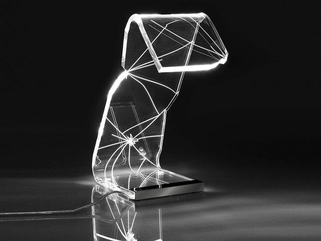 Acrylic crystal Design table lamp C-LED Crash