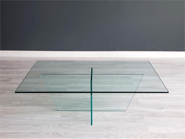Lord rectangular glass coffee table