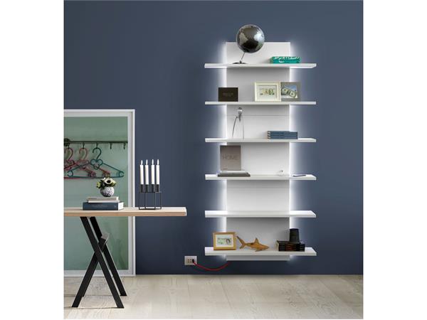 backlit modular bookshelf Equal