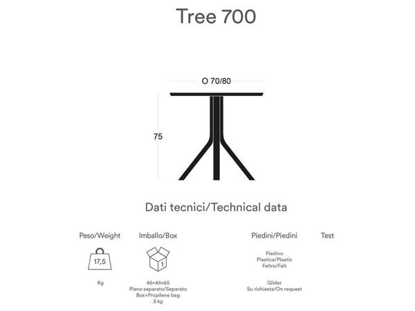 Wooden Round four legs - Table Tree