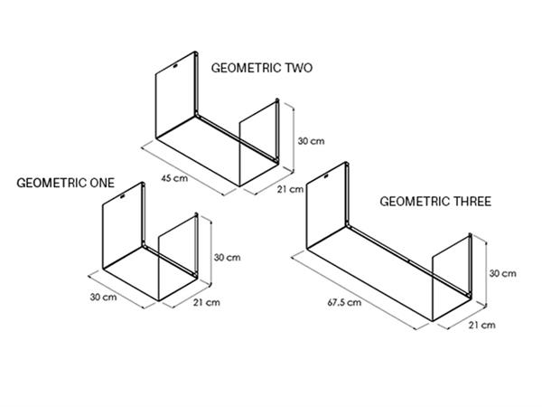 Design Regal - modernes Regal U-Form - Geometric