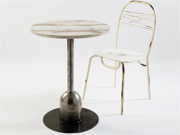 Table ronde pour cafés - Industrial