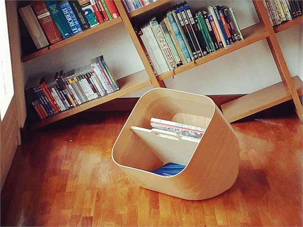 Magazine rack floor - wooden magazine rack - Dedo