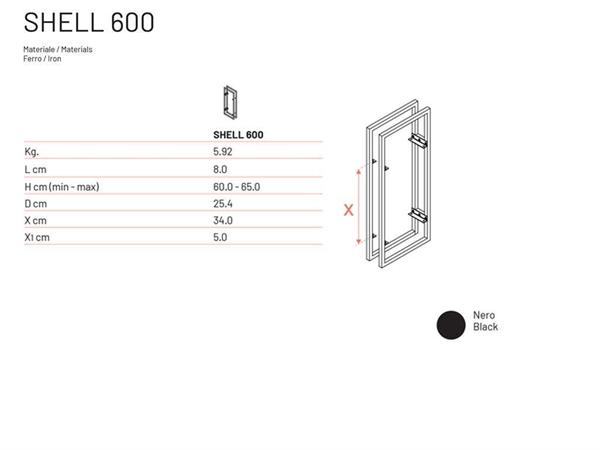 Modular book shelf - corner bookcase - Shell