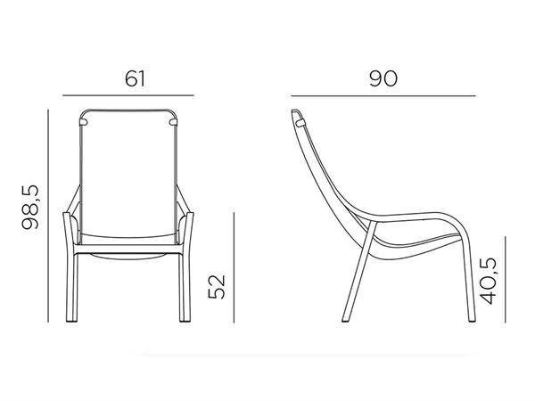 Design garden deckchair - Net Lounge