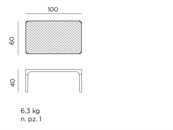 Design outdoor table - Net Table 100