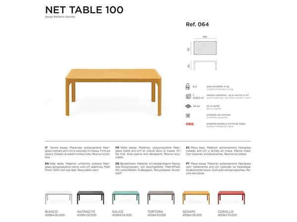 Design outdoor table - Net Table 100
