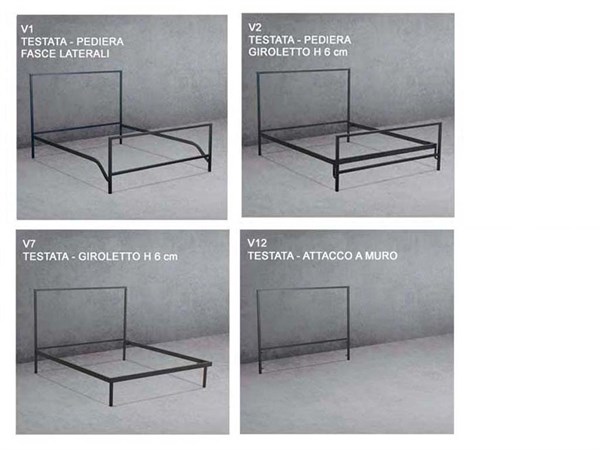 modern wrought iron bed - Mondrian