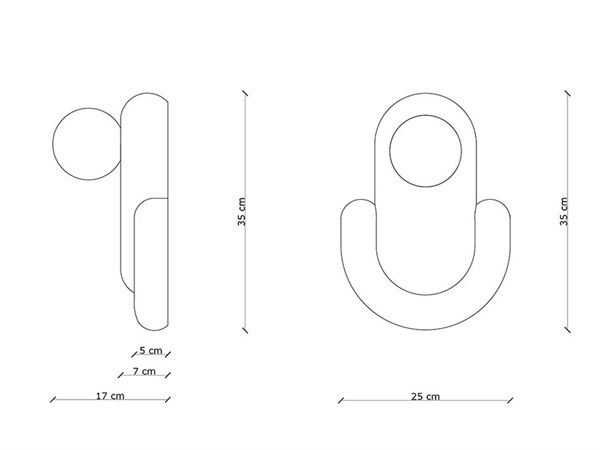 Design wall light - Eclair