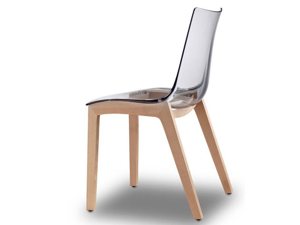 Chair Natural Zebra antishock transparent seat